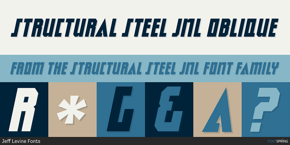 Structural Steel JNL Oblique Font