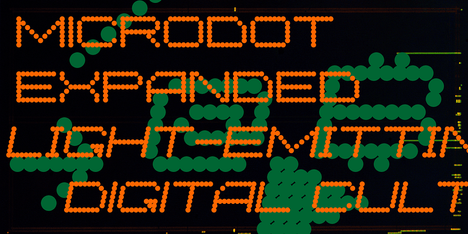 Microdot Font