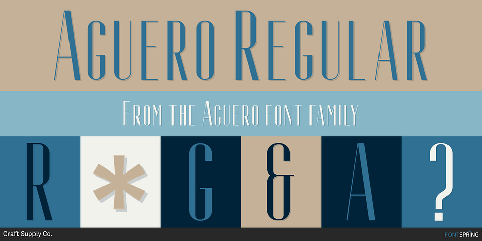 Aguero Regular Font