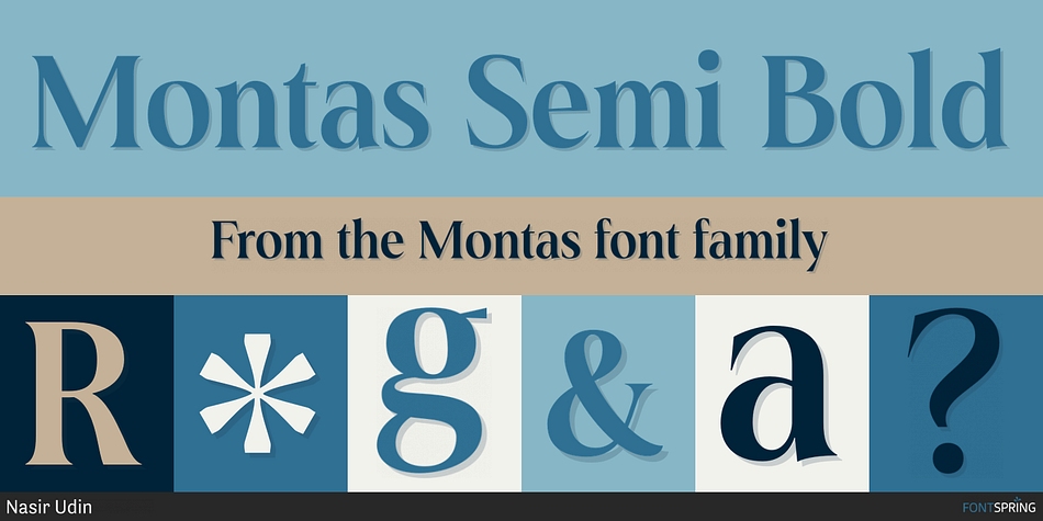 Montas Semi Bold Font
