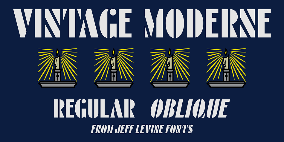 Vintage Moderne JNL Font