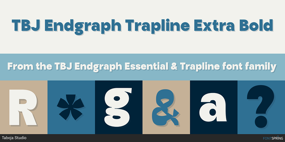 TBJ Endgraph Trapline Extra Bold Font