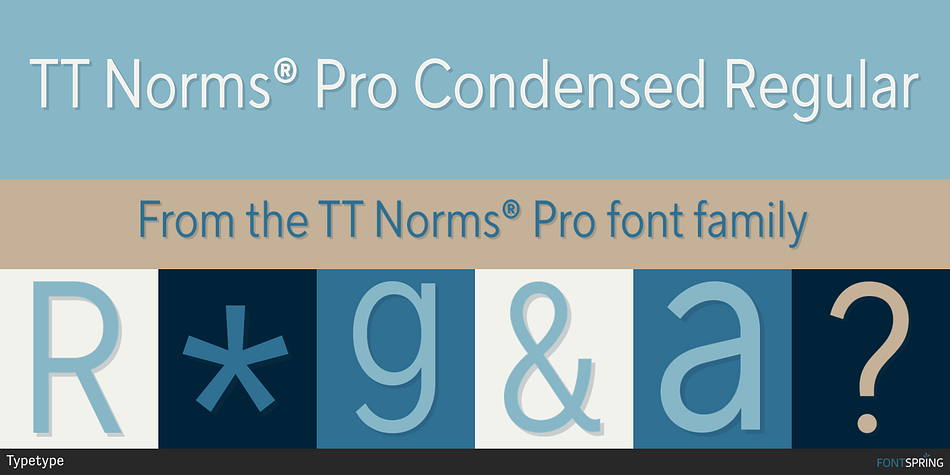 TT Norms® Pro Condensed Regular Font