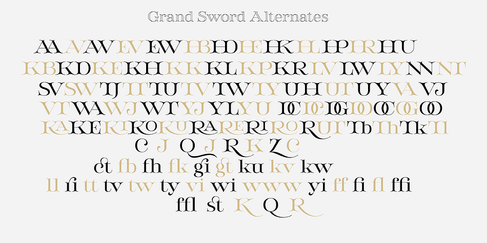 Grand Sword Font
