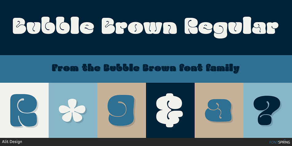 Bubble Brown Regular Font