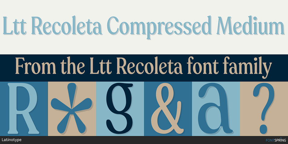Ltt Recoleta Compressed Medium Font