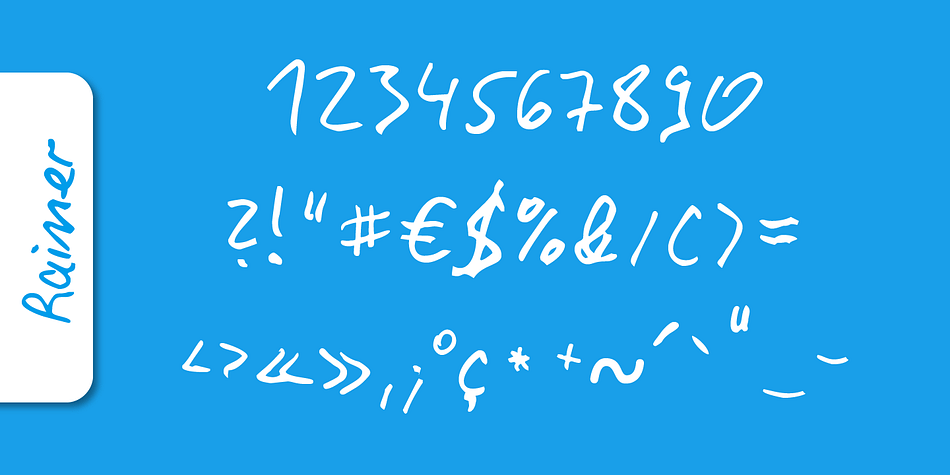 Rainer Handwriting Font | Fontspring
