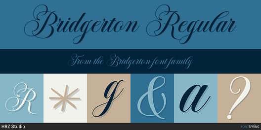 Fonts similar to Bridgerton