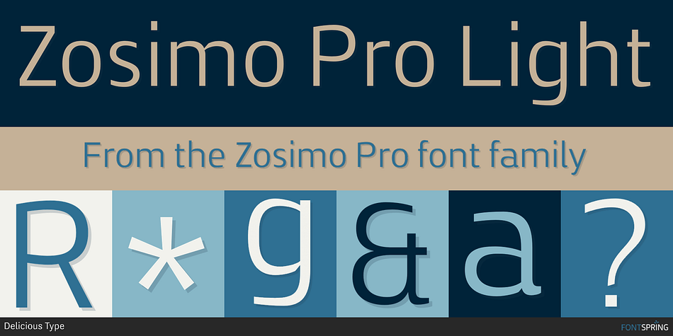 Zosimo Pro Light Font