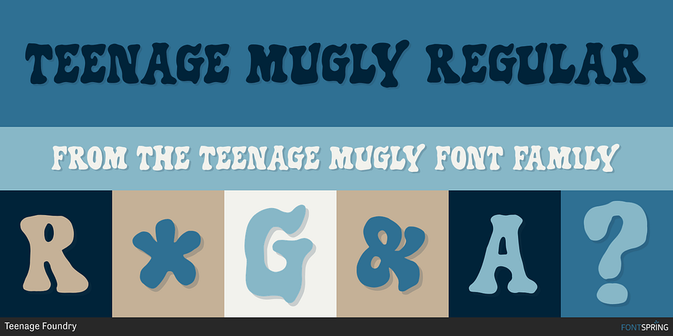 Teenage Mugly Regular Font