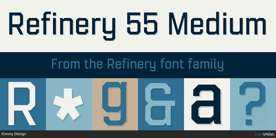 Refinery 55 Medium Font