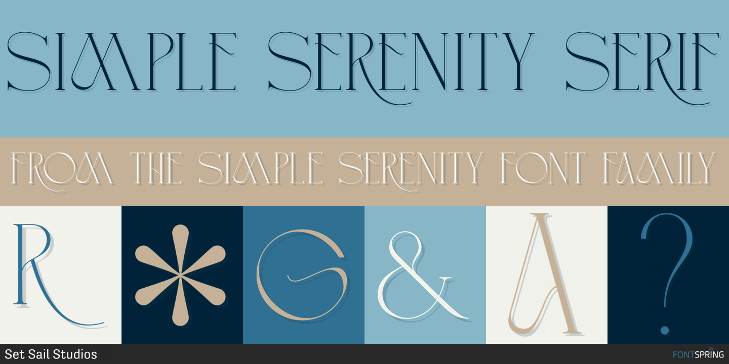 Fonts similar to Simple Serenity