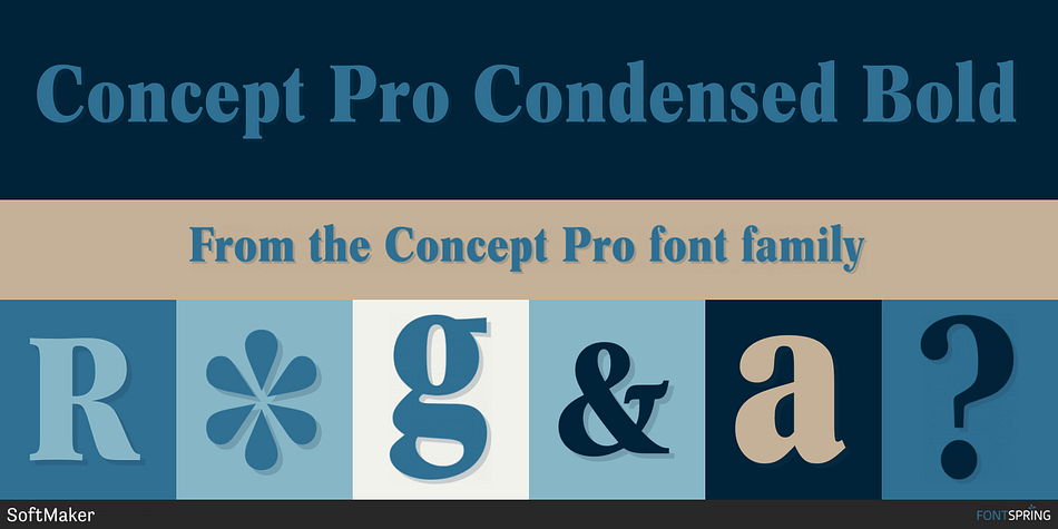 Concept Pro Condensed Bold Font