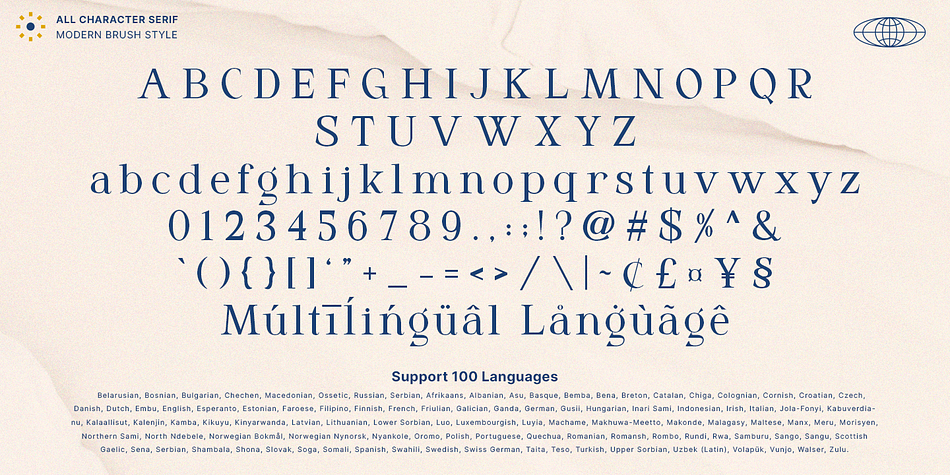 Modern Brush Style Font