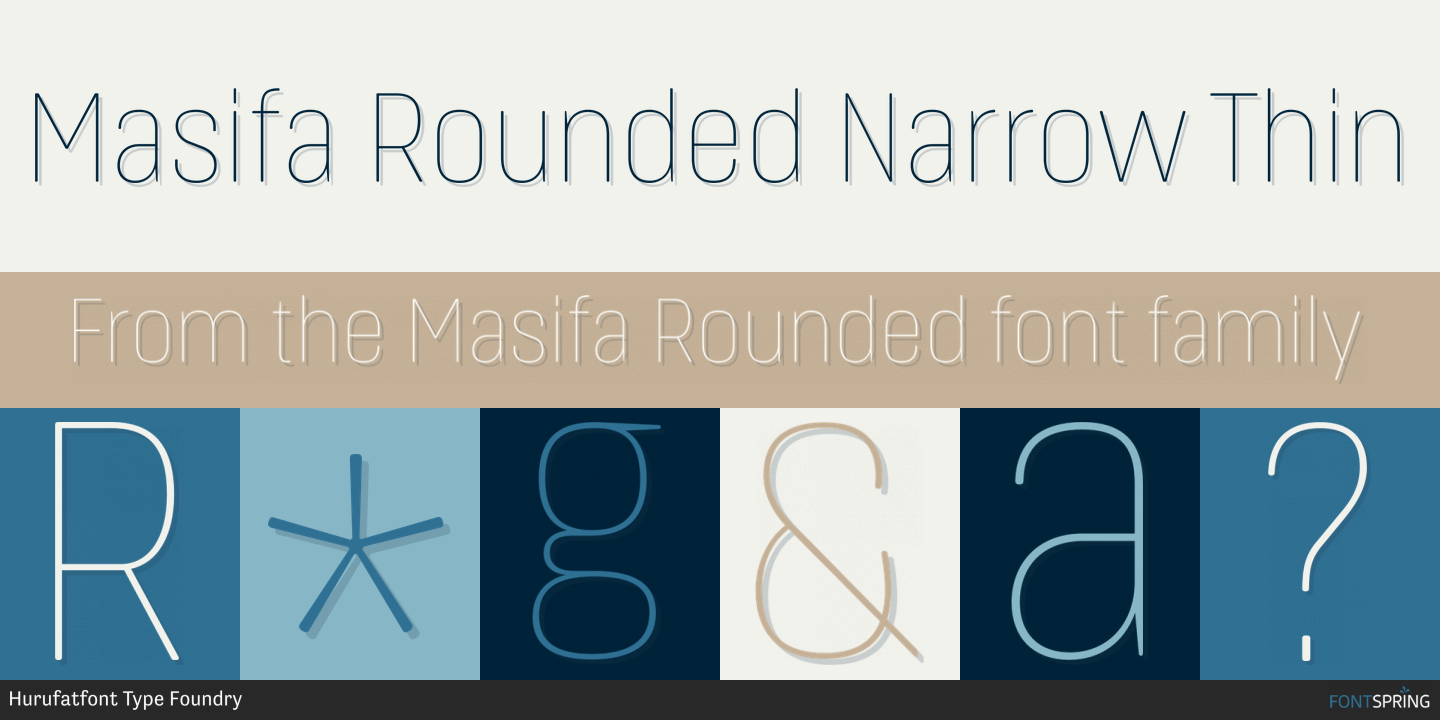 Masifa Rounded Narrow Font