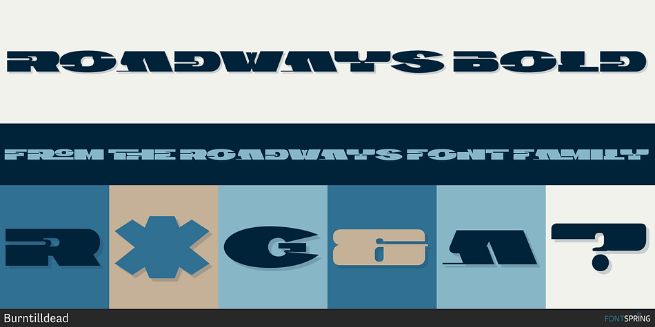 Roadways Bold Font