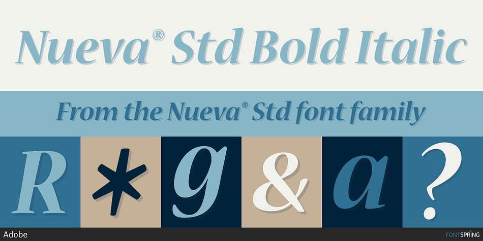 Nueva® Std Font | Fontspring