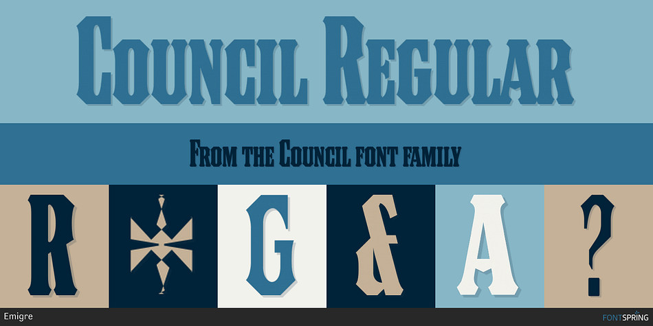Council Regular Font