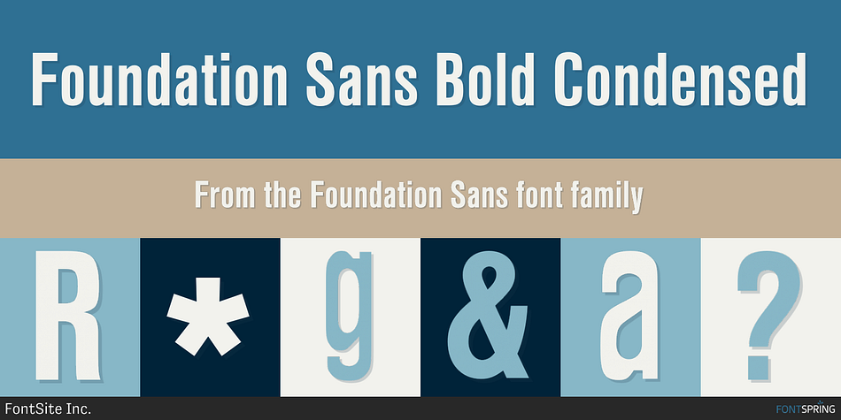 Foundation Sans Bold Condensed Font
