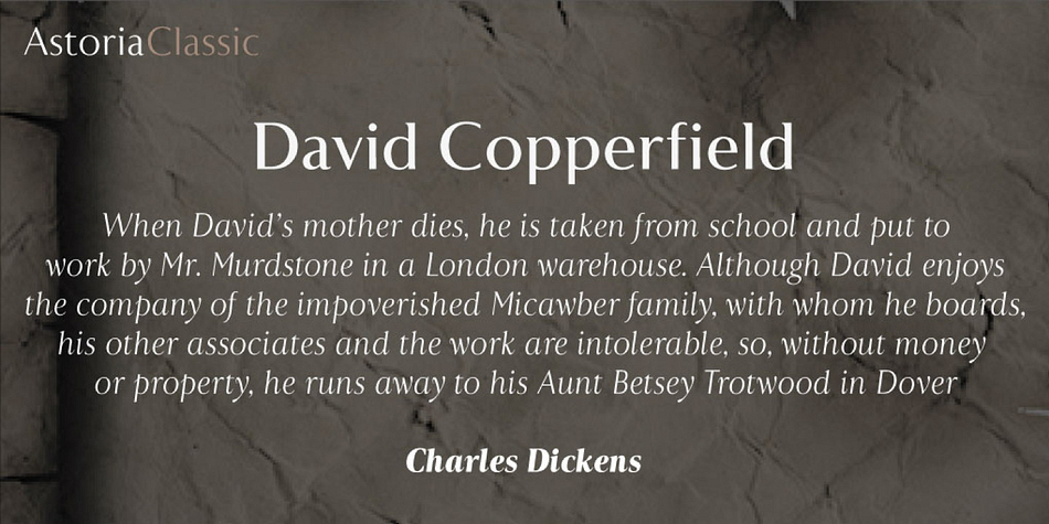 Astoria Classic Font