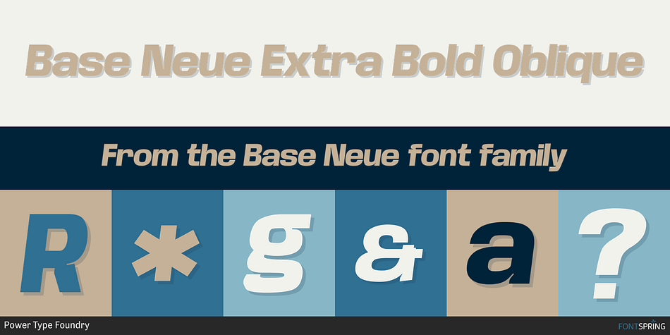 Base Neue Extra Bold Oblique Font