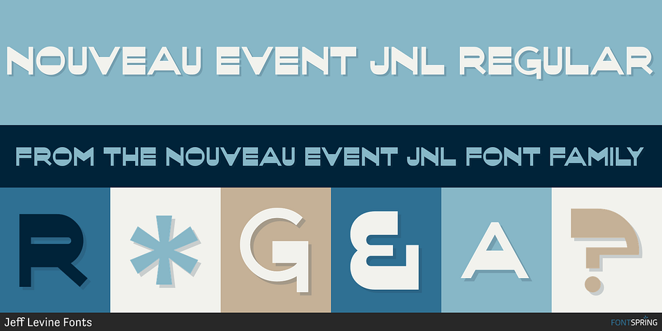 Nouveau Event JNL Regular Font