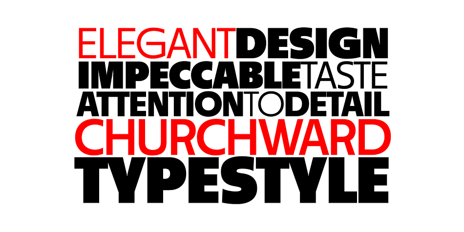 Churchward Typestyle Font | Fontspring