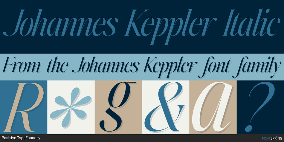 Johannes Keppler Italic Font