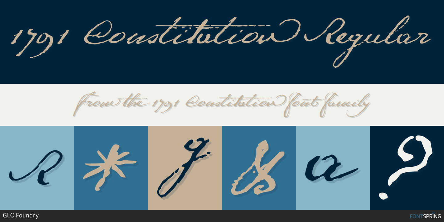 Fonts similar to 1791 Constitution