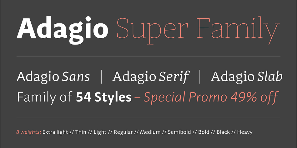 Adagio Sans Font