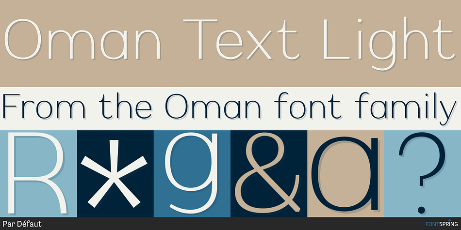 Oman Text Light Font