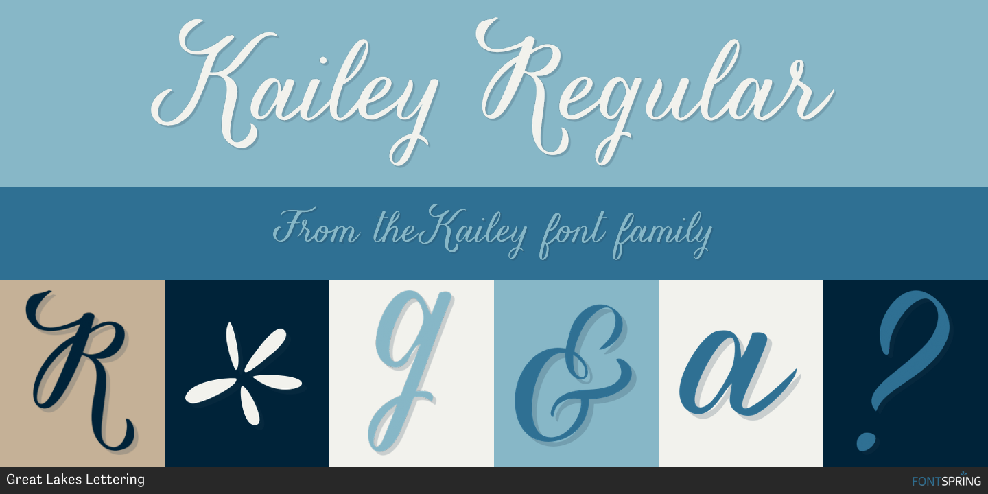 Fonts similar to Kailey