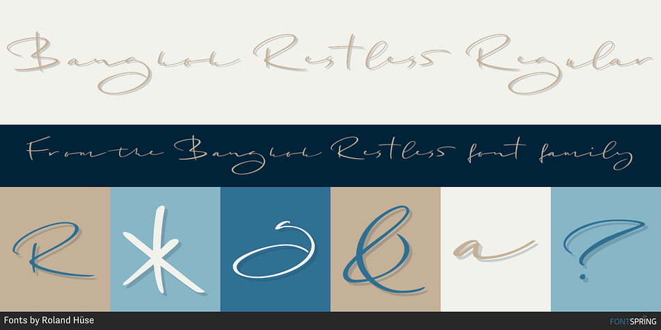 Bangkok Restless Regular Font