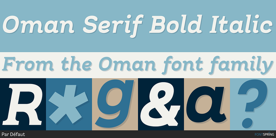 Oman Serif Bold Italic Font