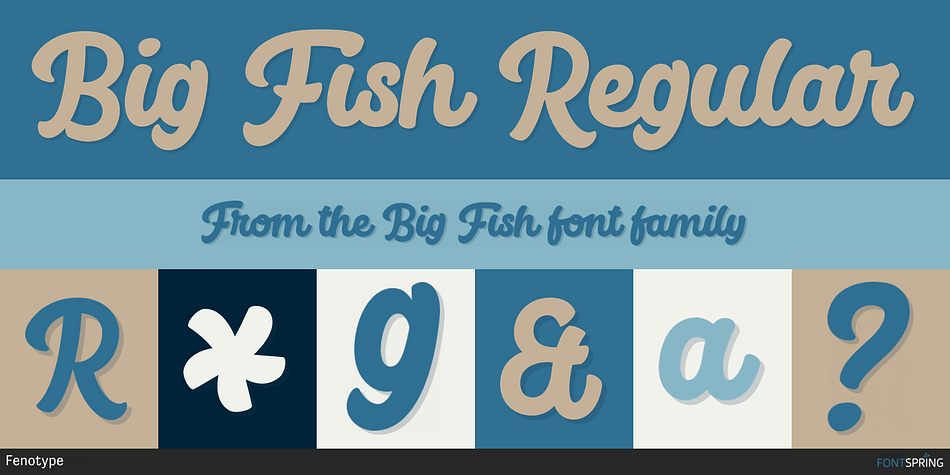 Big Fish Regular Font
