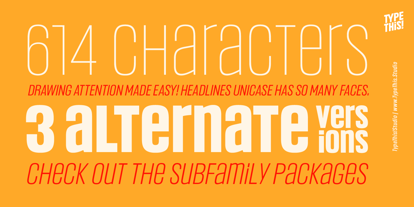 Headlines Font
