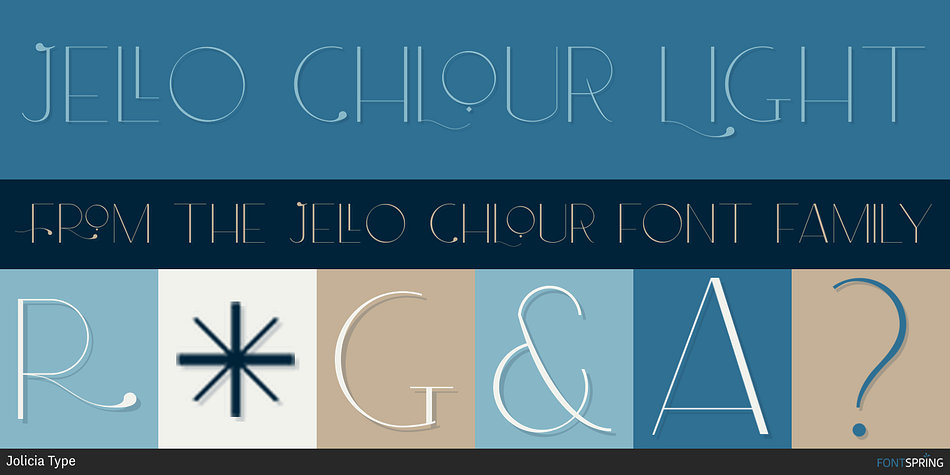 Jello Chlour Light Font