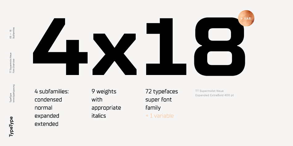 TT Supermolot Neue Font