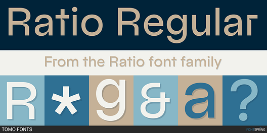 Fonts similar to Ratio