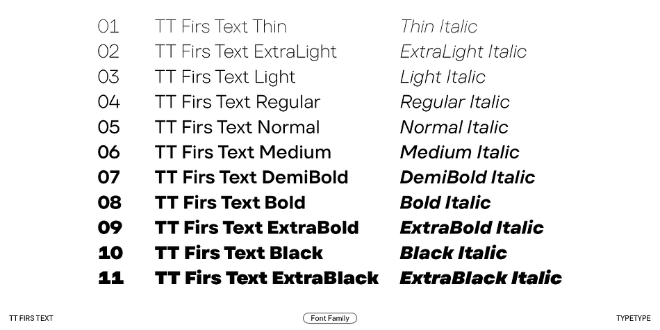 TT Firs Text Font