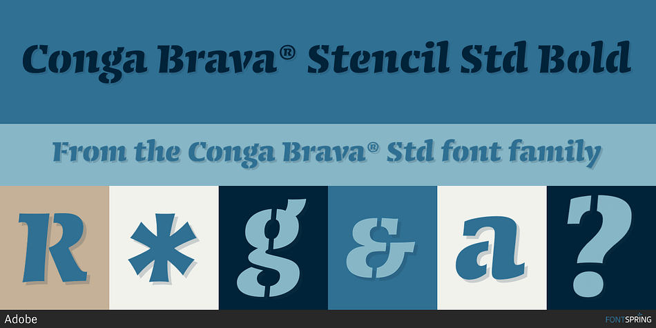 Conga Brava® Std Font