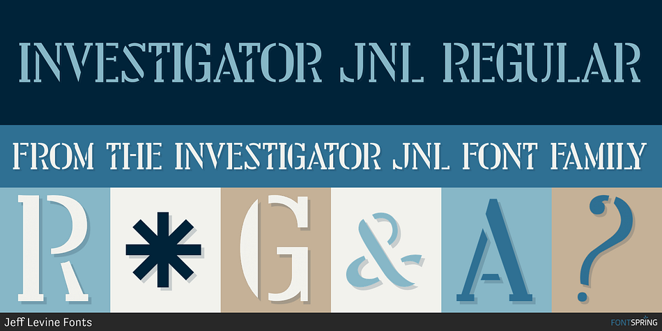 Investigator JNL Font