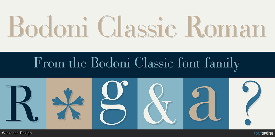 Bodoni Classic Font