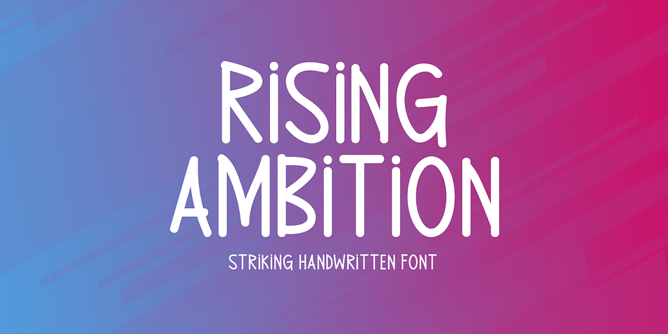 Rising Ambition Font
