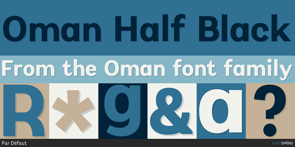 Oman Half Black Font