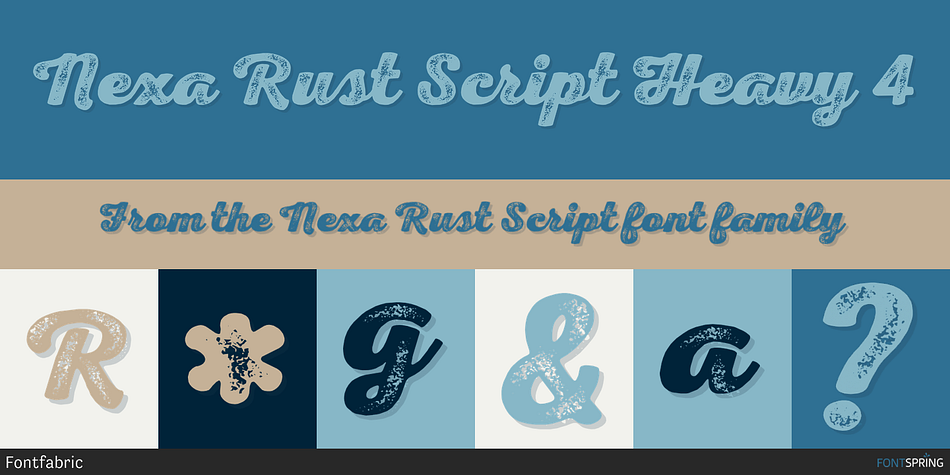 Nexa Rust Script Heavy 4 Font