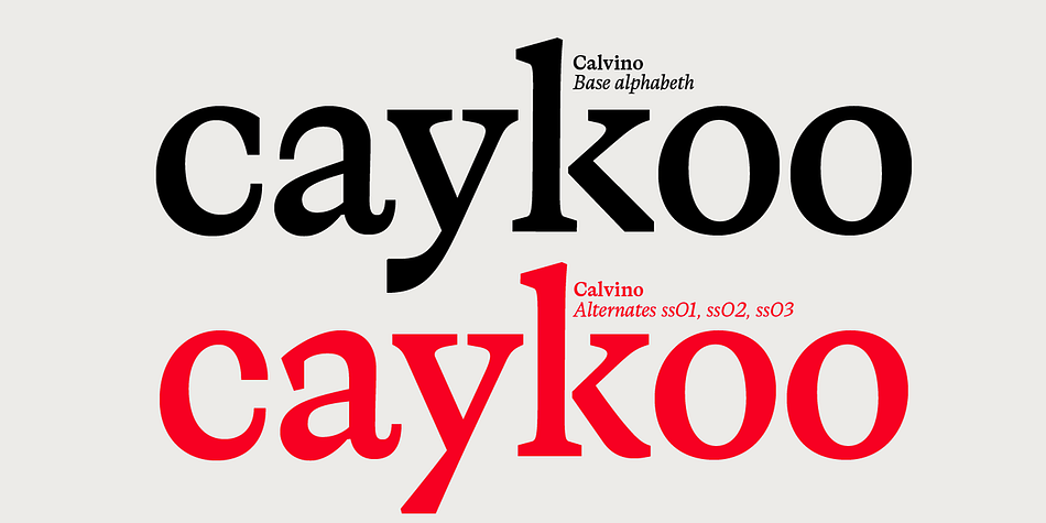 Calvino Font