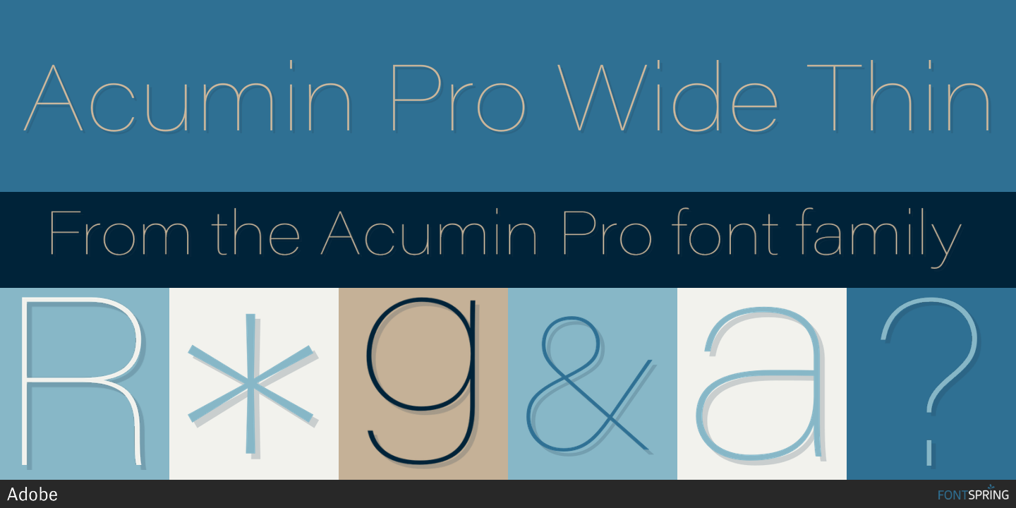 Acumin Pro Wide Font