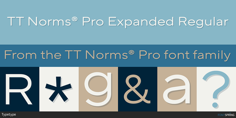 TT Norms® Pro Expanded Regular Font