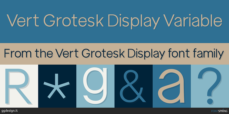 Vert Grotesk Display Variable Font
